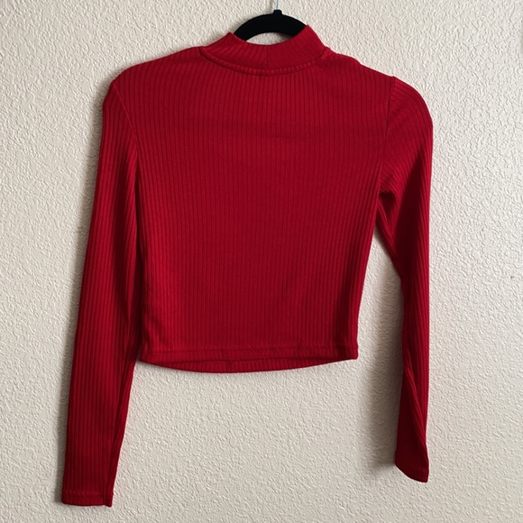 Divided | Sweaters | Red Cropped Sweater | Poshmark